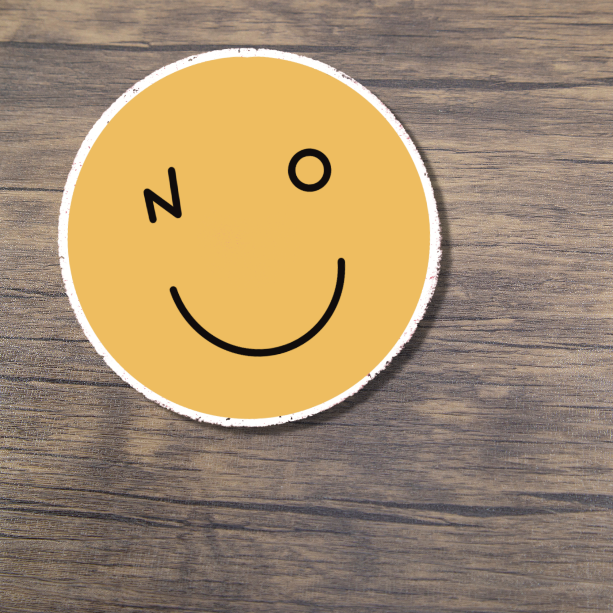 NO Smiley Sticker | Odd One Out